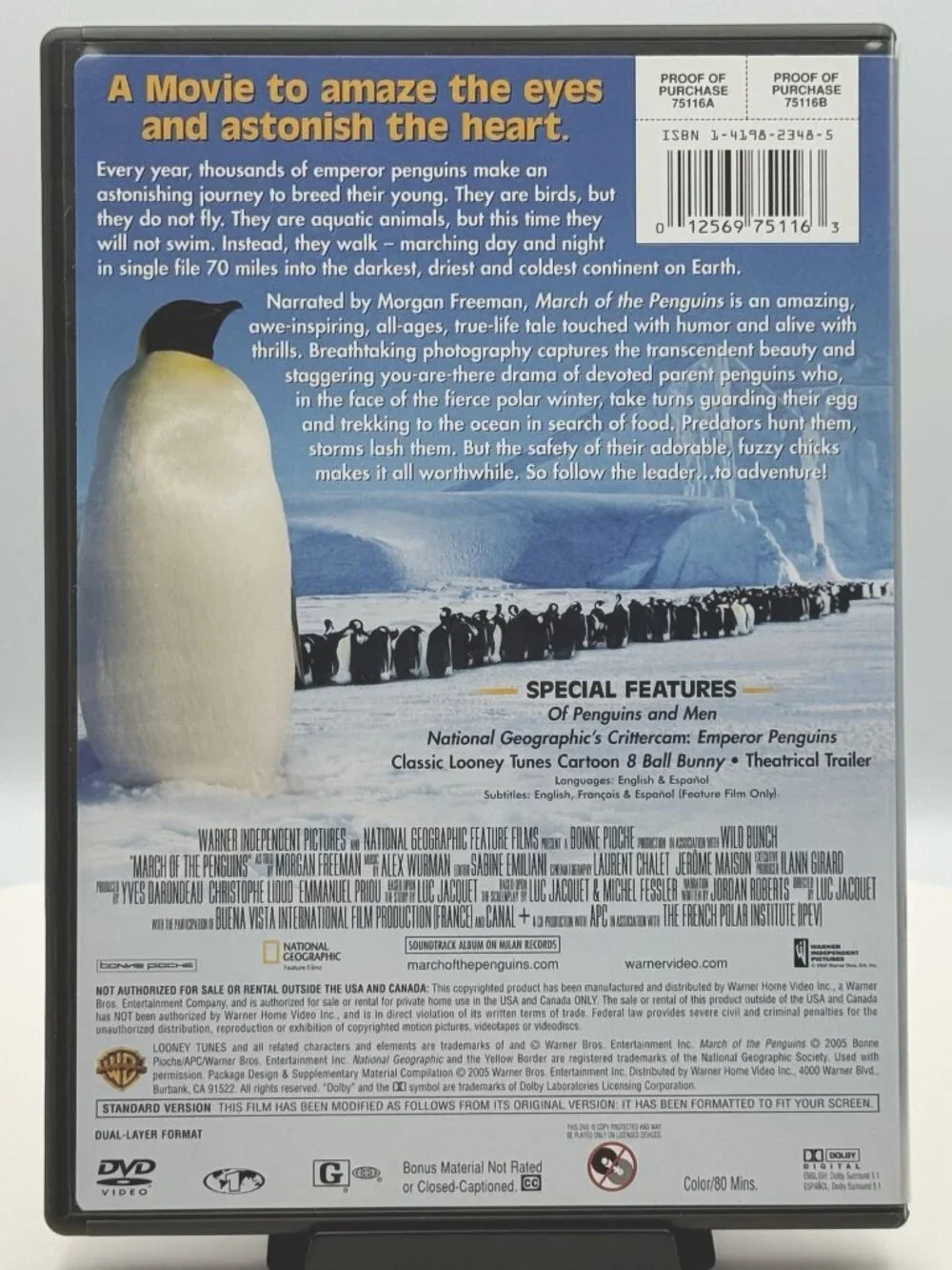 Media | March Of The Penguins Dvd Video As Told By Morgan Freeman ...